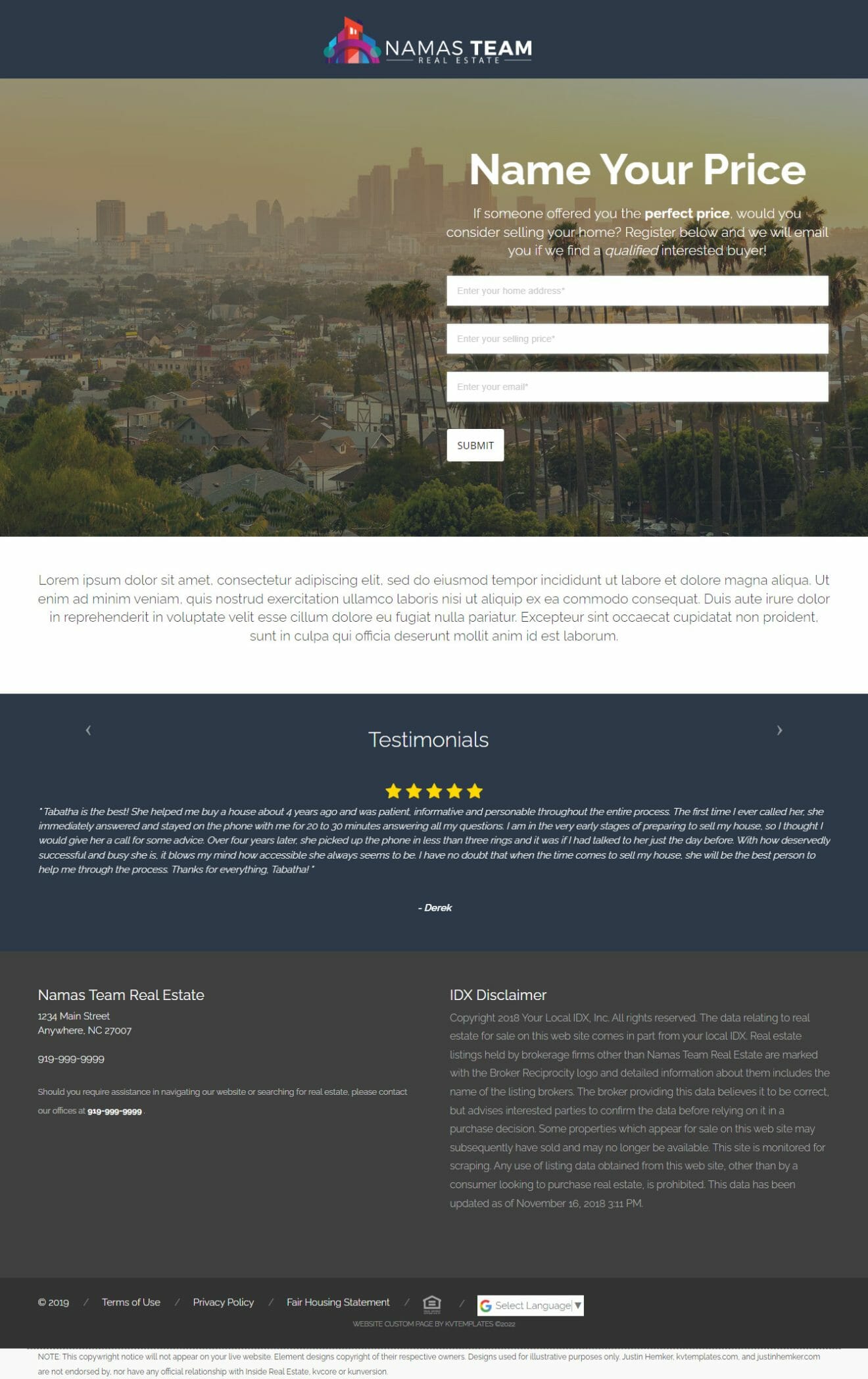 Custom Landing Page | kvTemplates.com